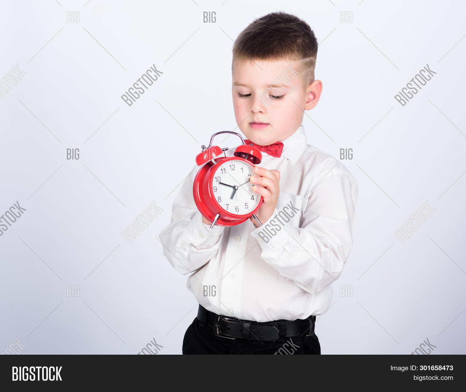 Set Alarm Clock. Child Image & Photo (Free Trial) | Bigstock