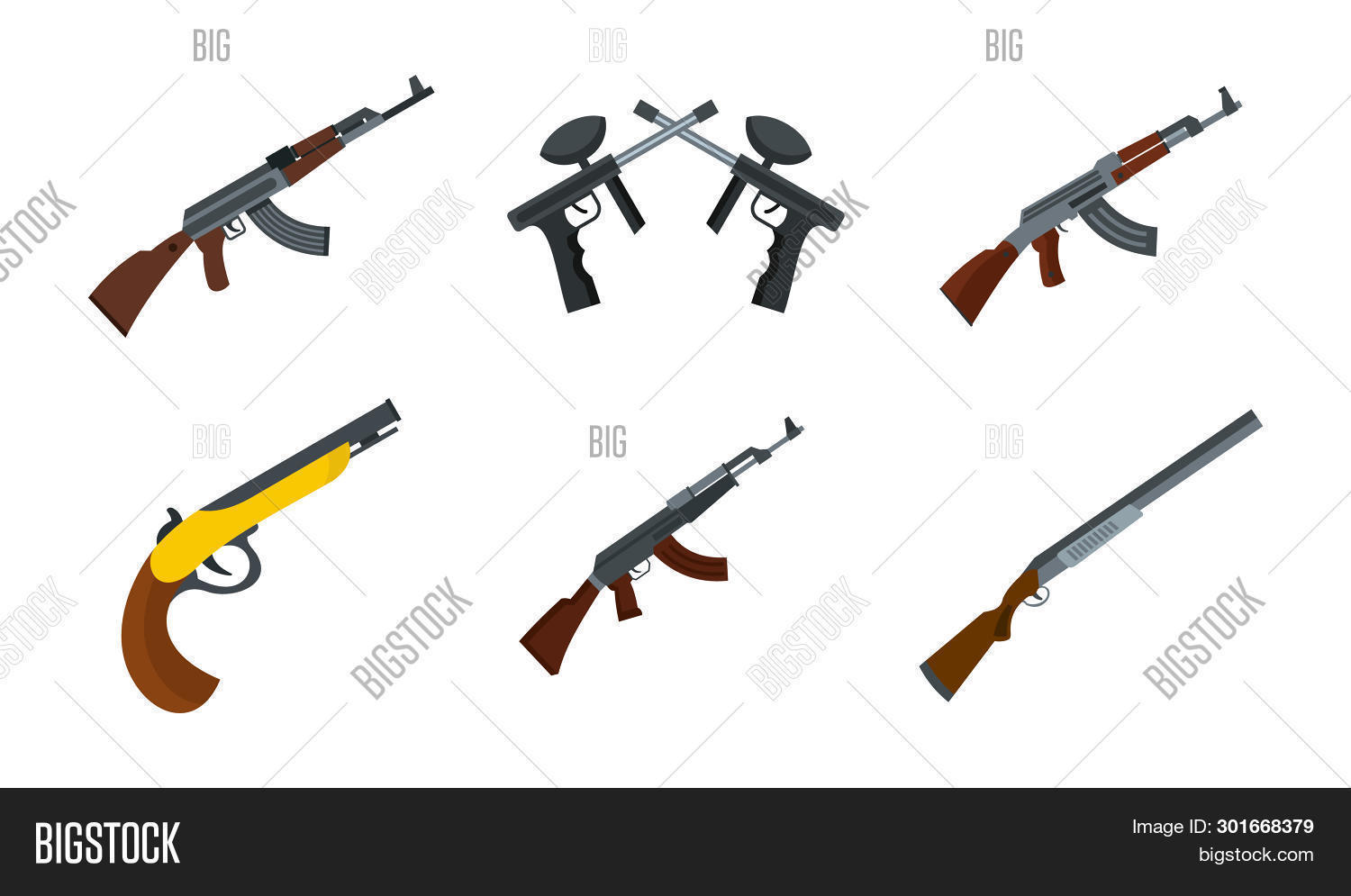 Rifle Icon Set 图片和照片（免费试用） | Bigstock