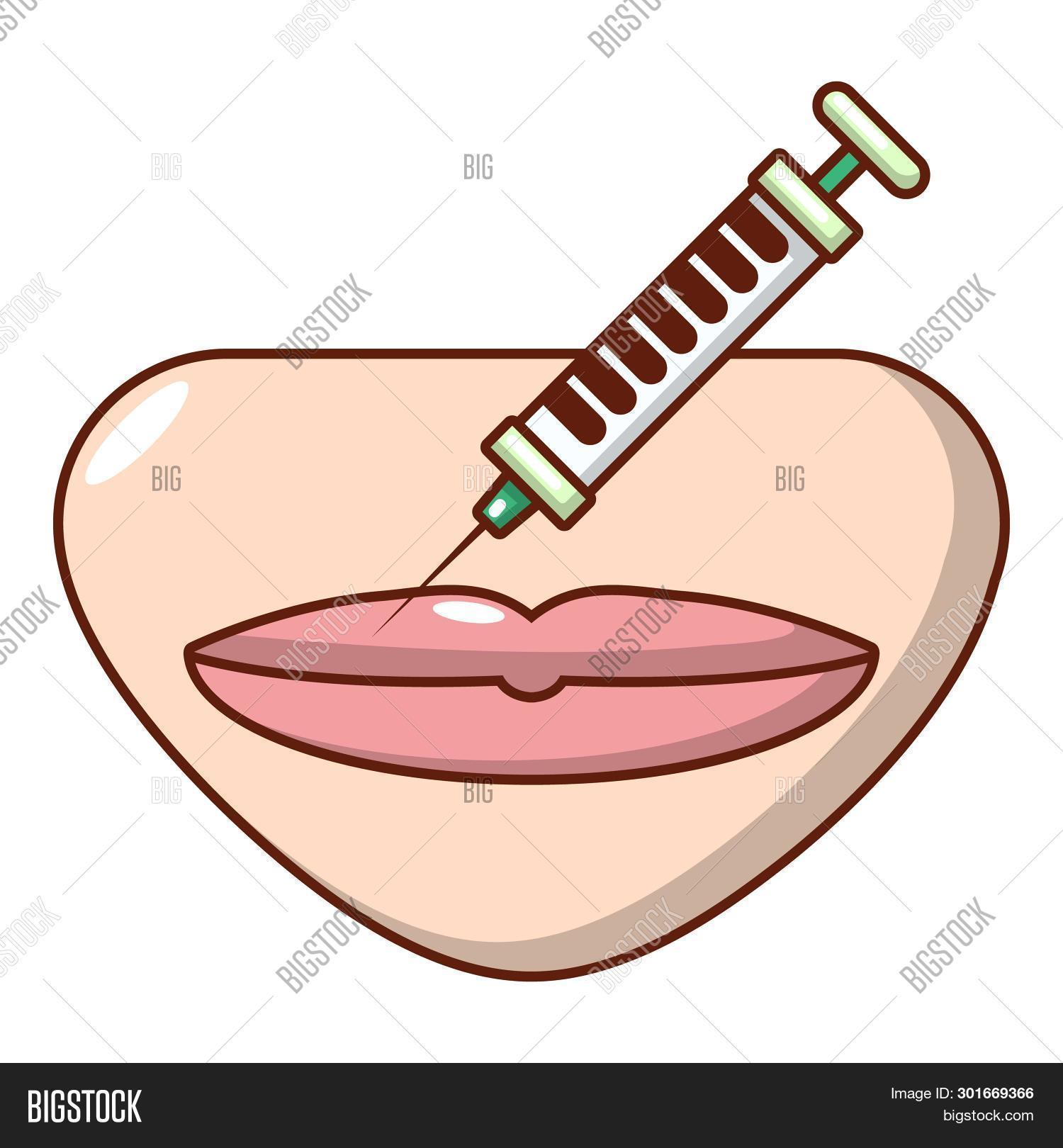 Injection Lips Icon. Image & Photo (Free Trial) | Bigstock