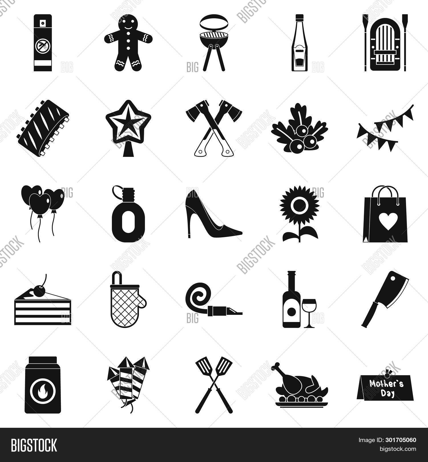 Family Weekend Icons Image & Photo (Free Trial) | Bigstock