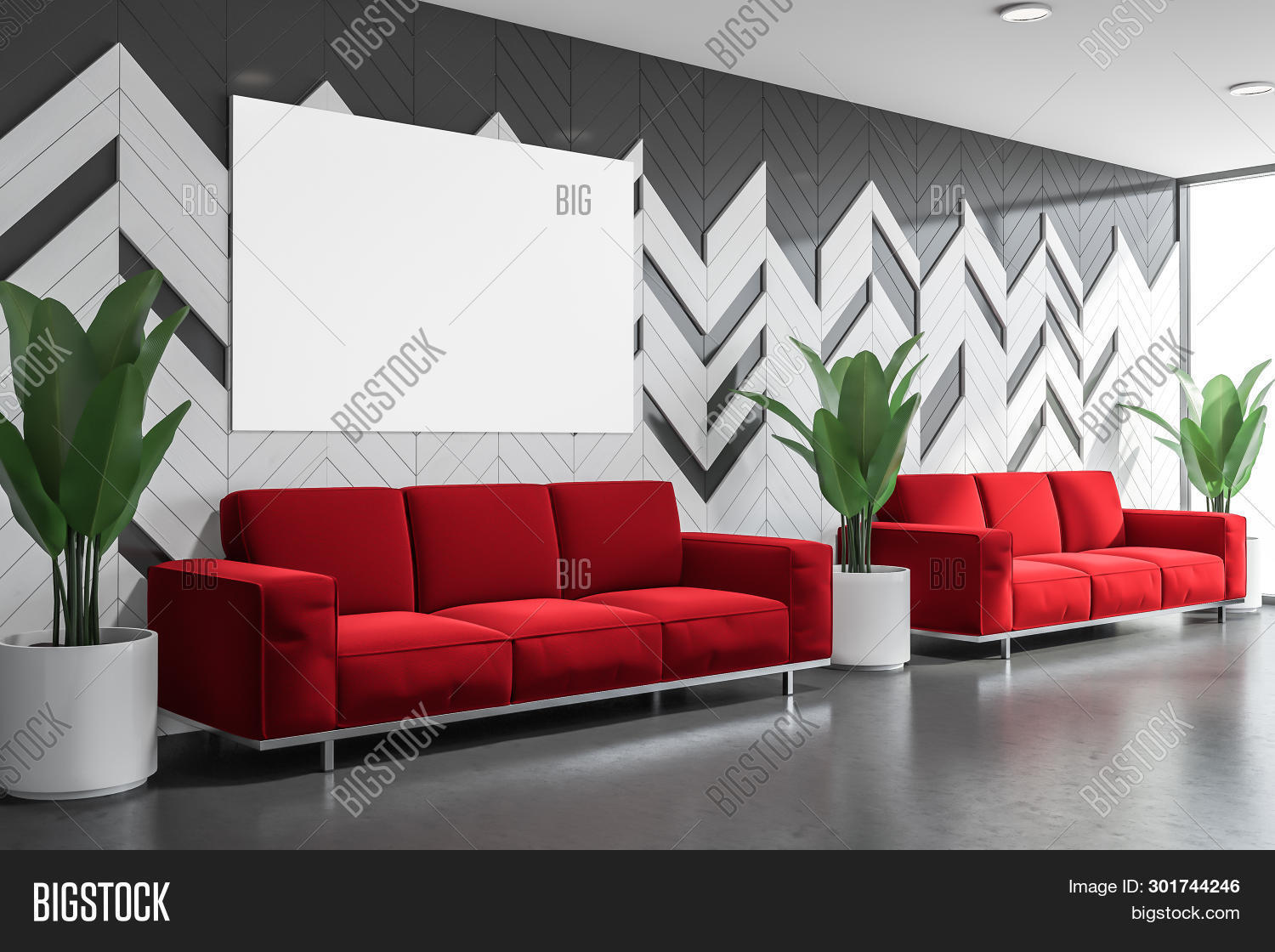 Red Sofas Waiting Room Image & Photo (Free Trial) | Bigstock