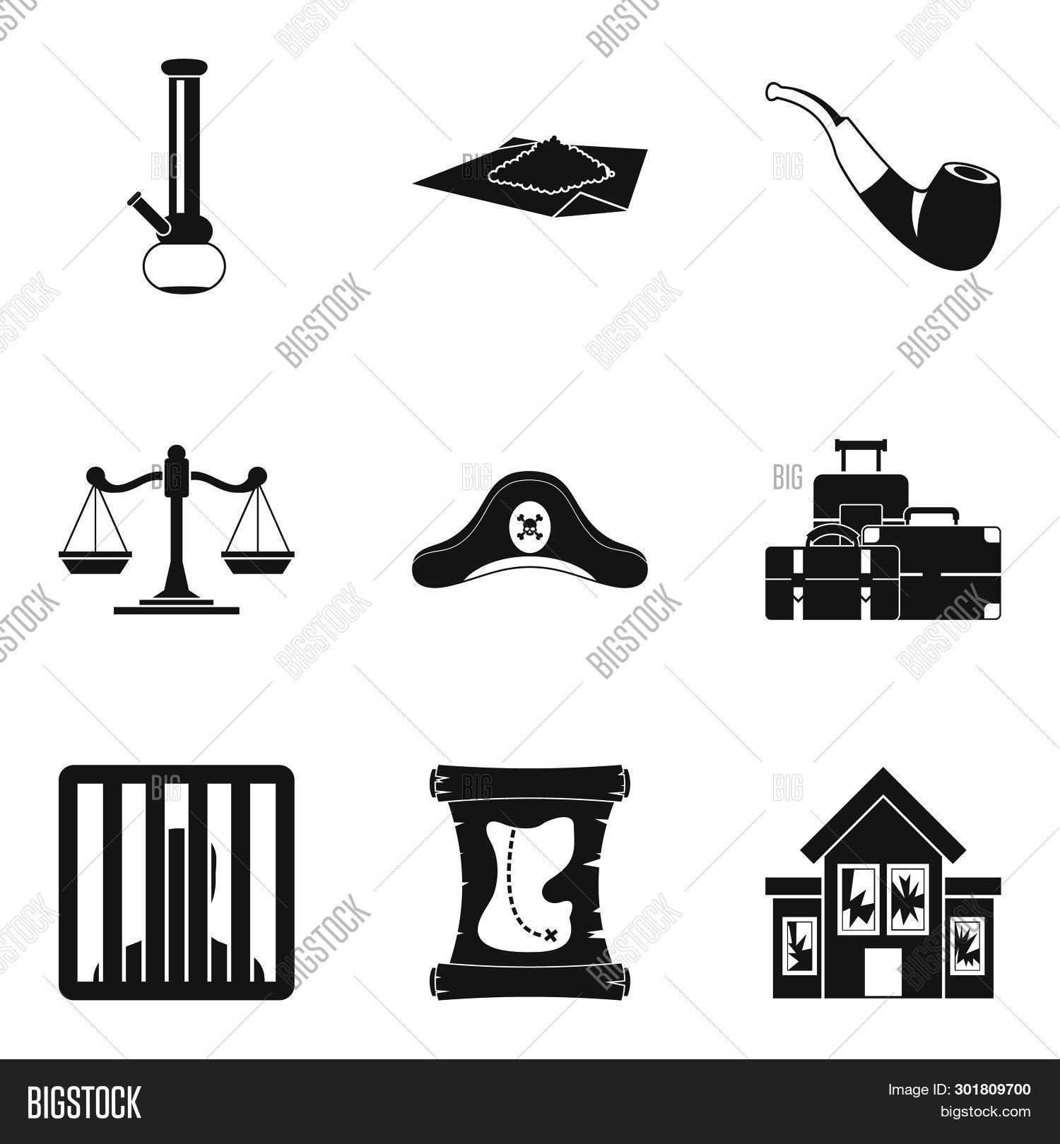 Temptation Icons Set. Image & Photo (Free Trial) | Bigstock