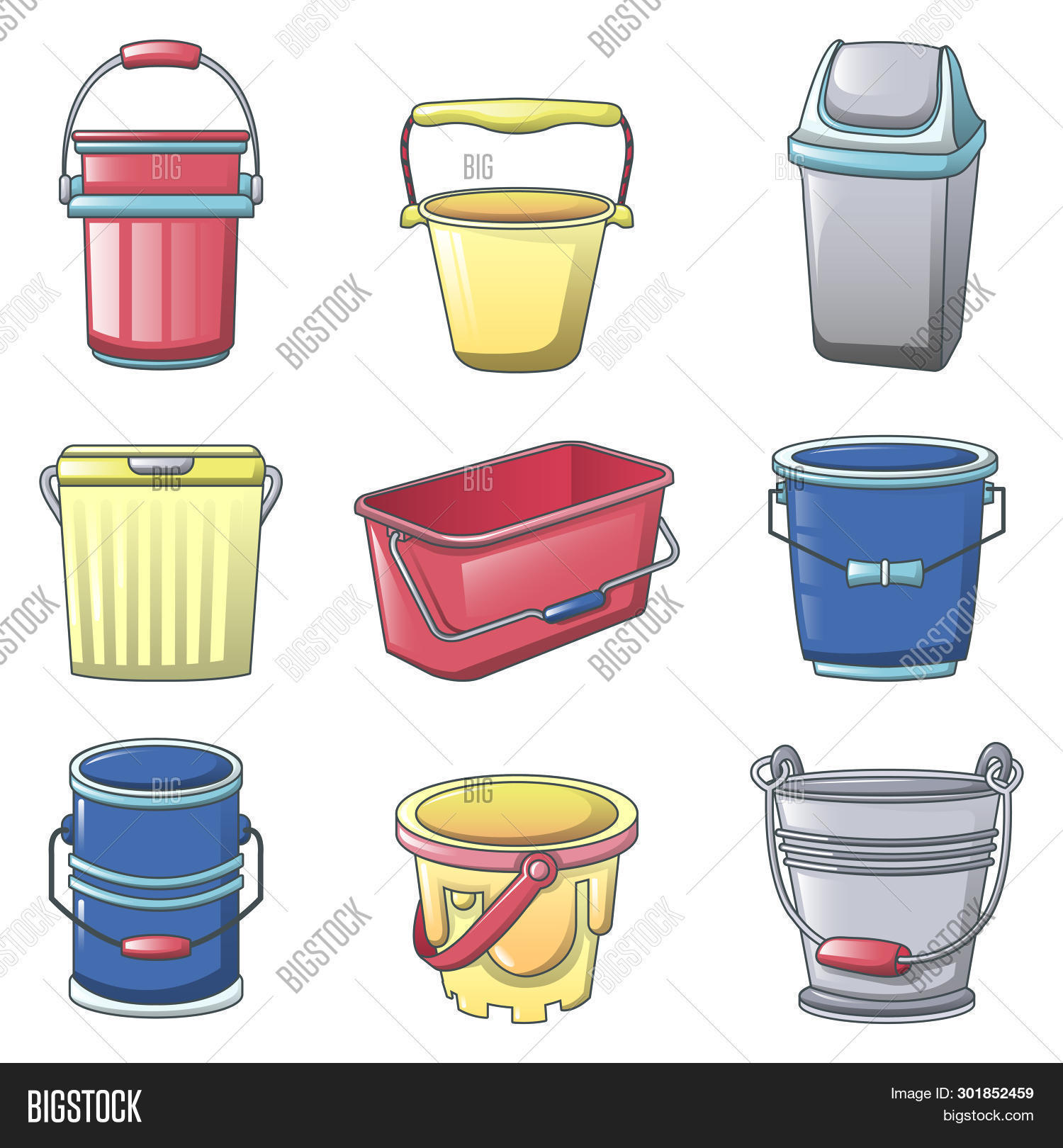 Bucket Types Container Image & Photo (Free Trial) | Bigstock