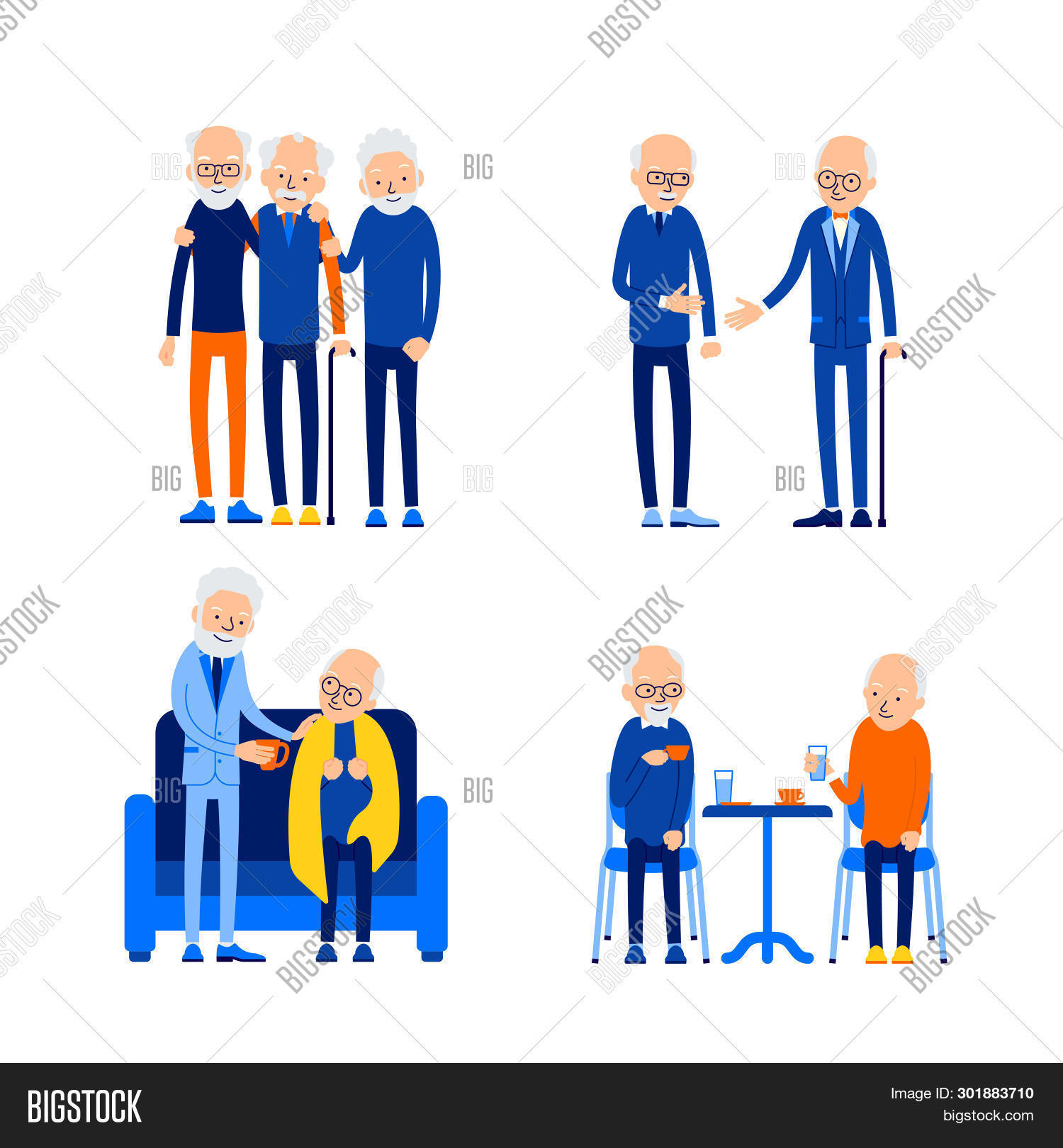 Two Old Men. Elderly Image & Photo (Free Trial) | Bigstock