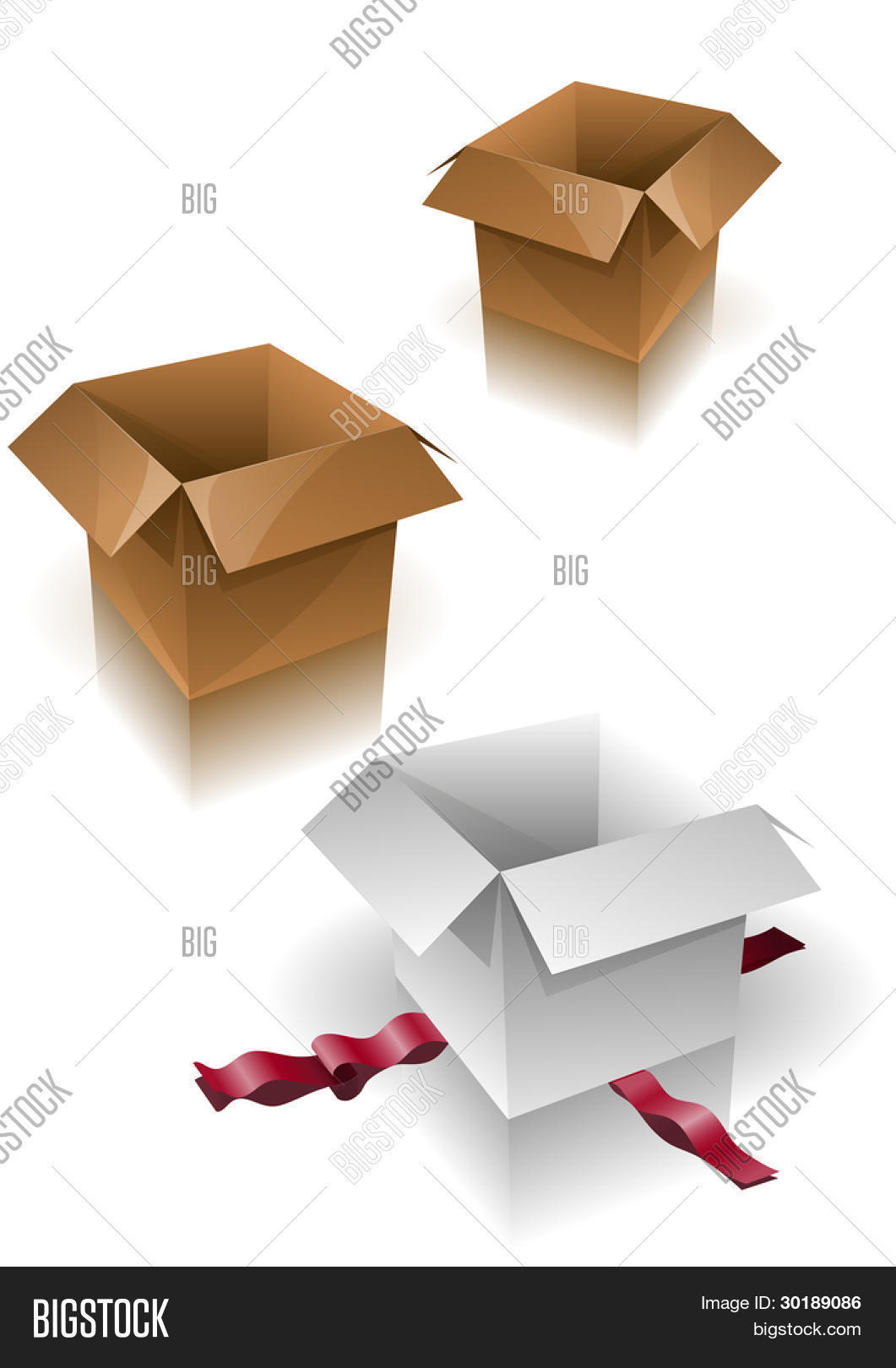 Boxes Vector Vector & Photo (Free Trial) | Bigstock