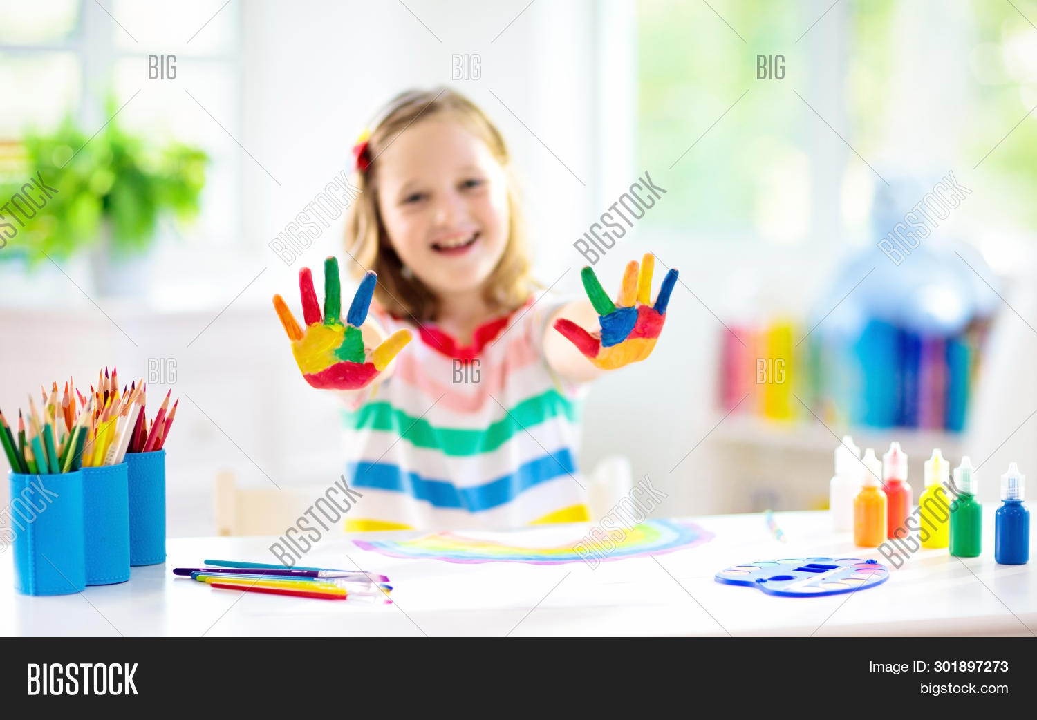 Kids Paint. Child Image & Photo (Free Trial) | Bigstock