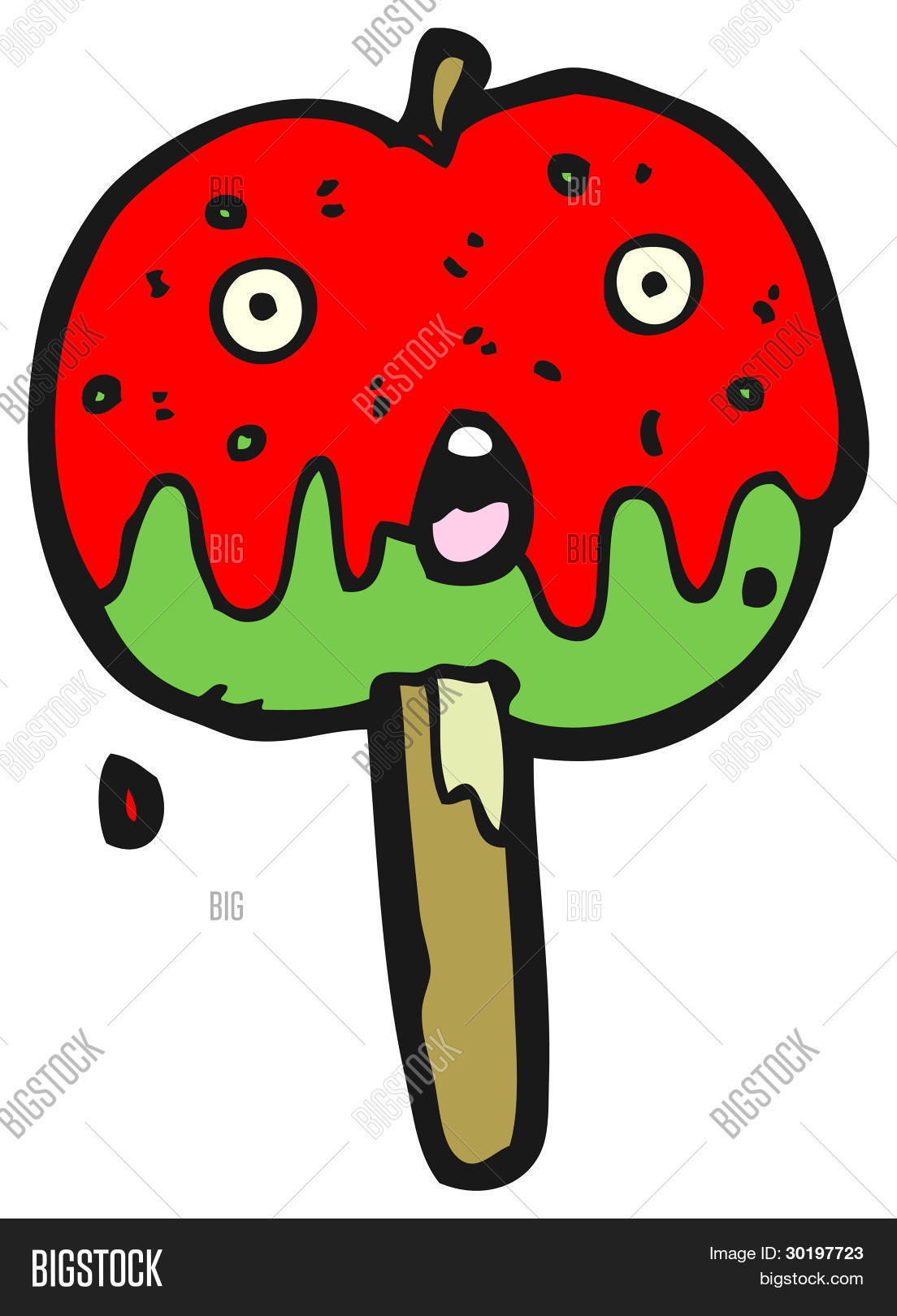 Cartoon Toffee Apple Image & Photo (Free Trial) | Bigstock