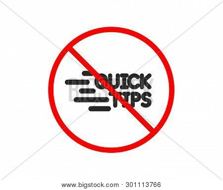 No Stop. Quick Tips Vector & Photo (Free Trial) | Bigstock