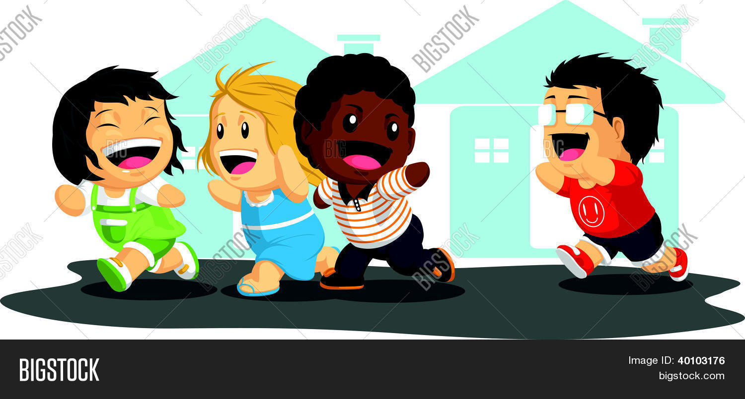 Vector y foto Niños Jugando (prueba gratis) | Bigstock