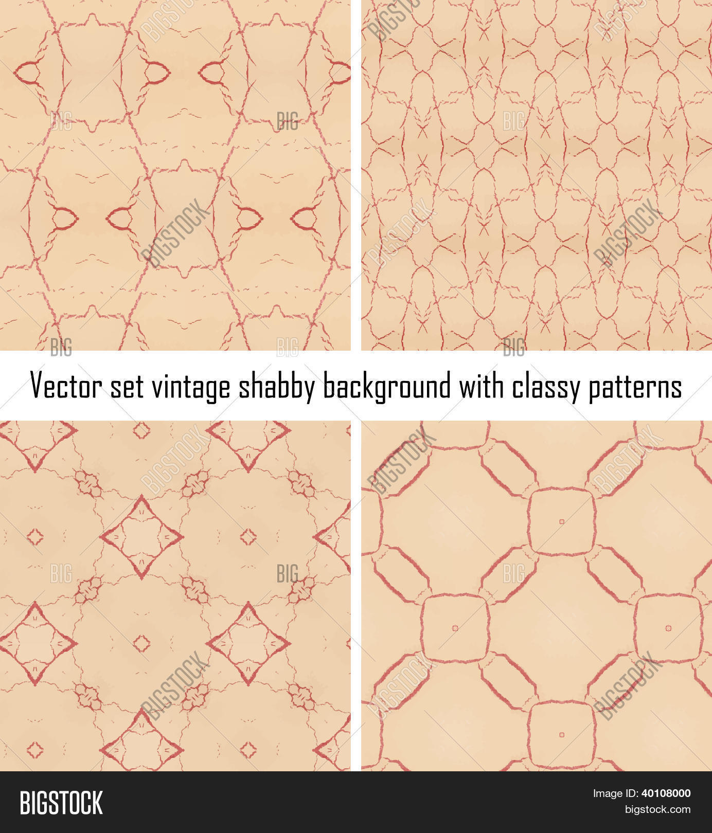 Vector Set Vintage Vector & Photo (Free Trial) | Bigstock