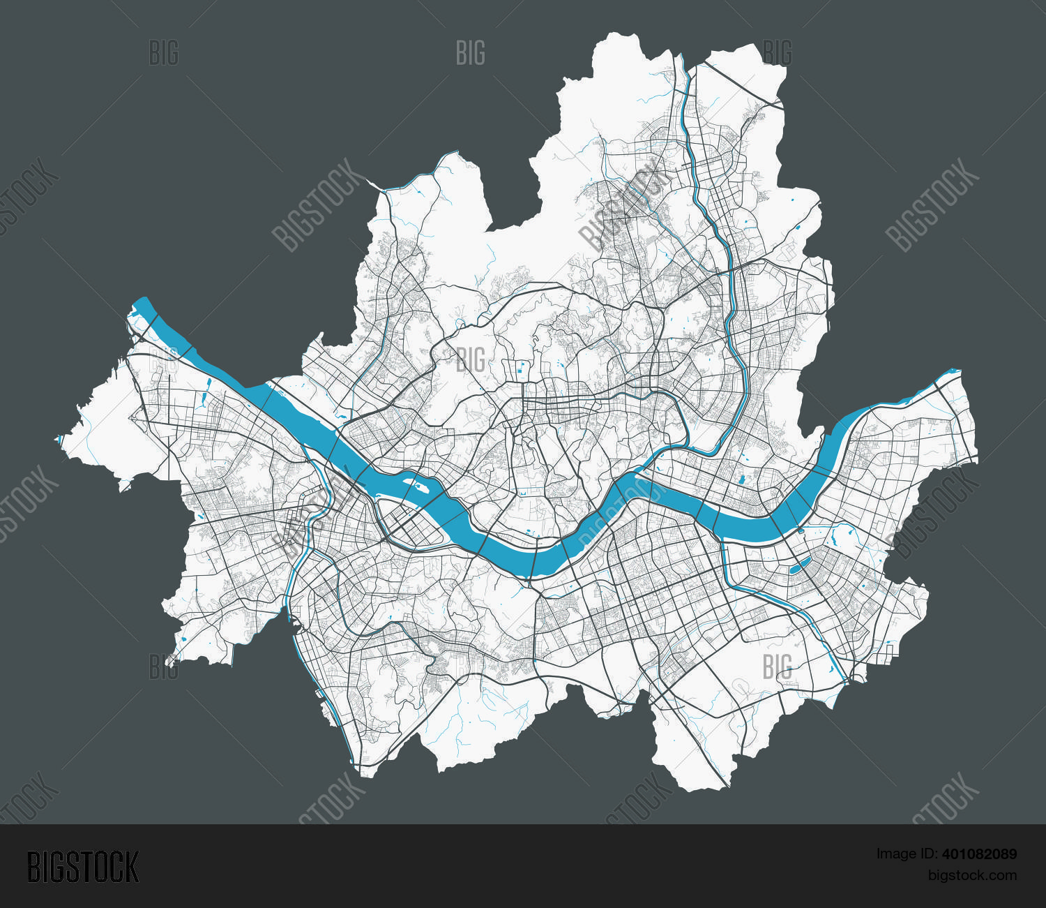 Seoul Map. Detailed Vector & Photo (Free Trial) | Bigstock