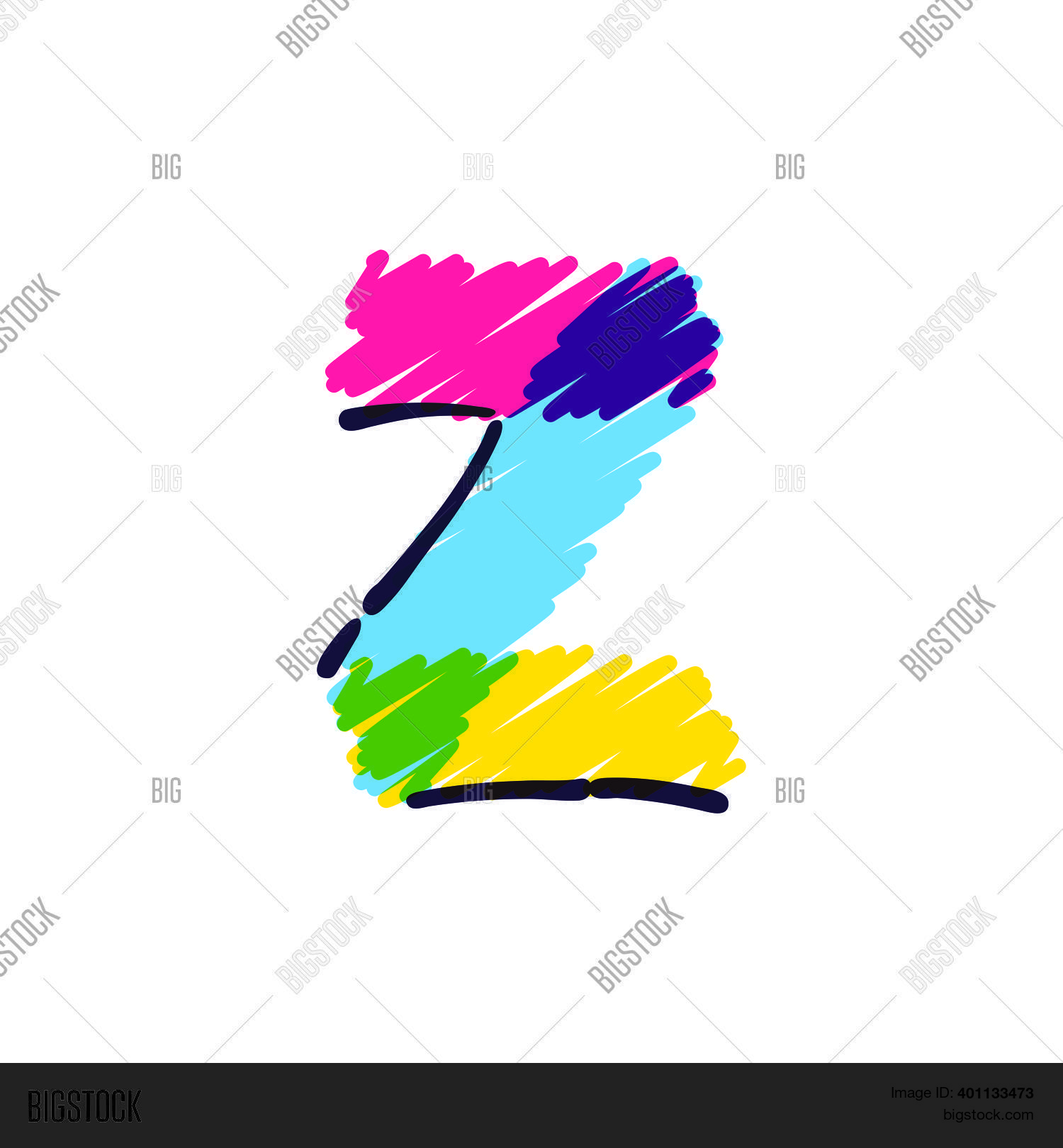 Z Letter Logo Hand Vector & Photo (Free Trial) | Bigstock