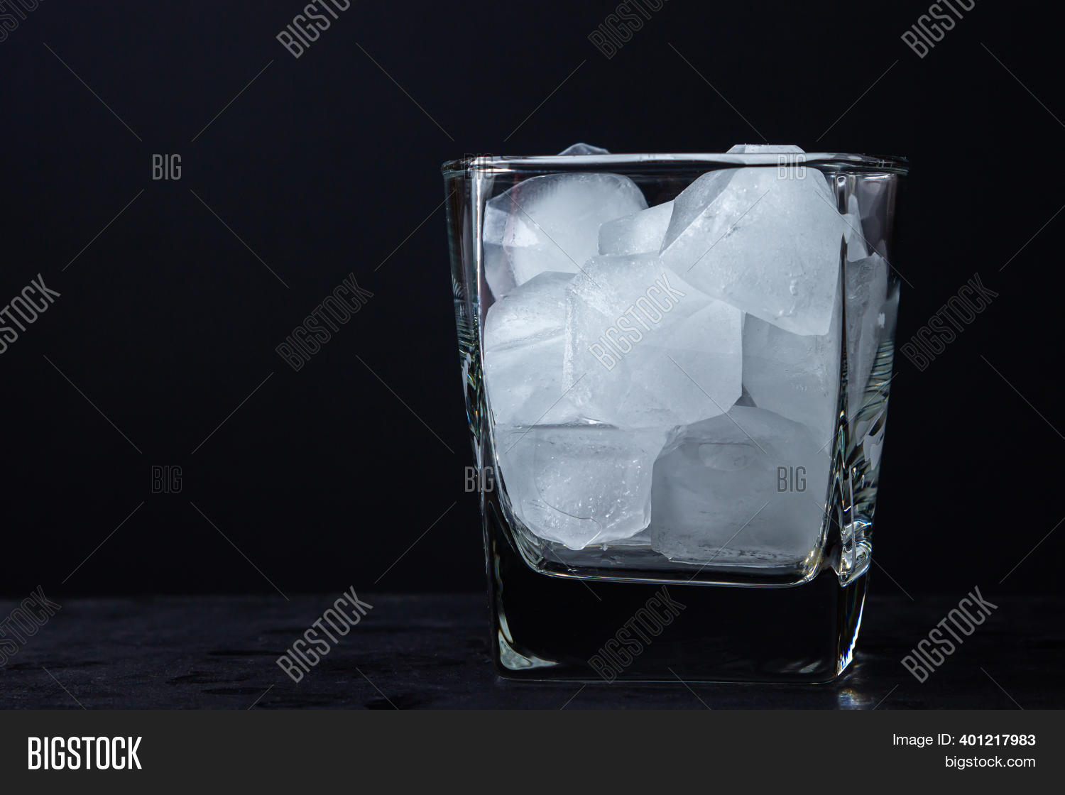 Ice Glass On Black Image & Photo (Free Trial) | Bigstock