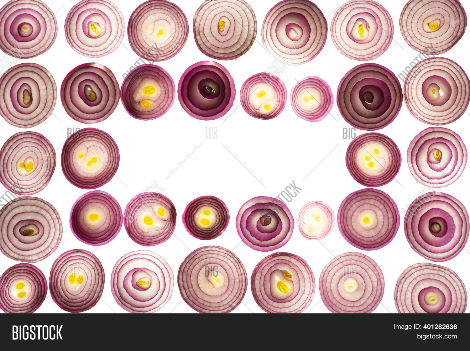 Sliced Red Onions Set Image & Photo (Free Trial) | Bigstock