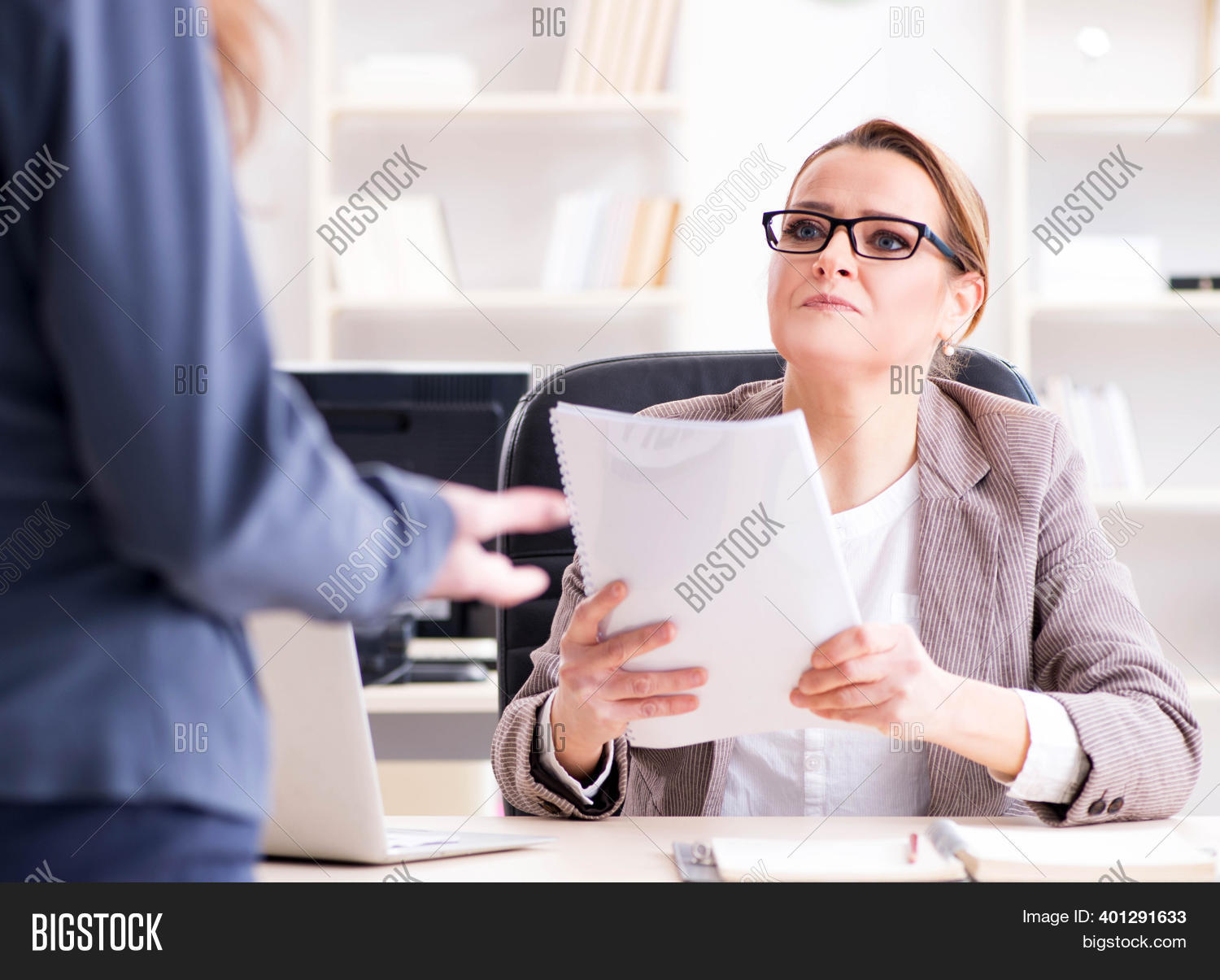 Angry Boss Dismissing Image & Photo (Free Trial) | Bigstock