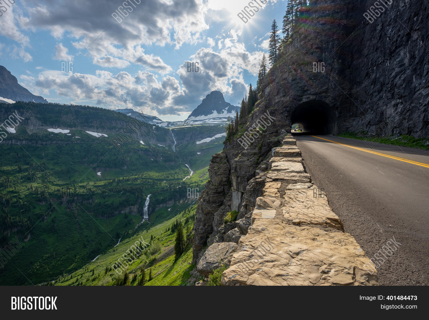 Going Sun Road Goes Image & Photo (Free Trial) | Bigstock