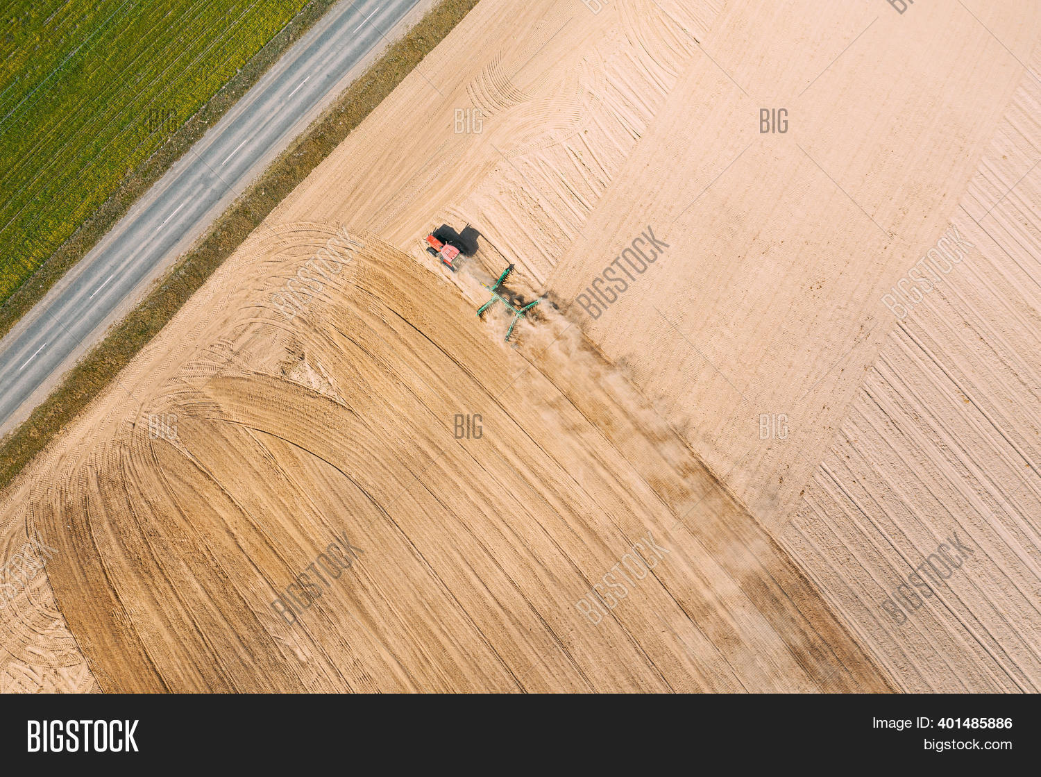 Aerial View. Tractor Image & Photo (Free Trial) | Bigstock