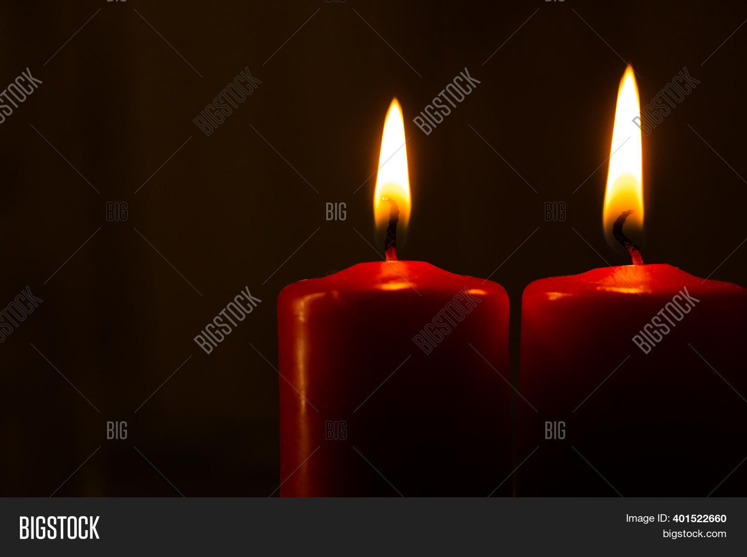 Two Candle. Candle. Image & Photo (Free Trial) | Bigstock