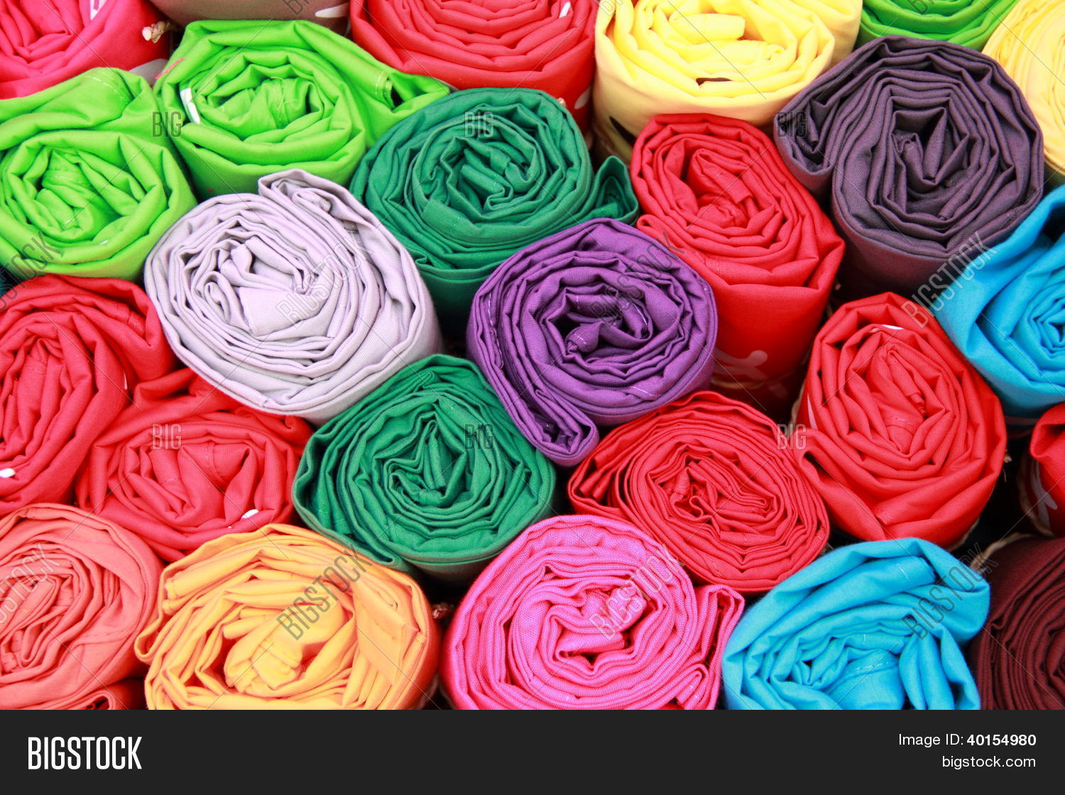 Colorful Fabric Rolls Image & Photo (Free Trial) | Bigstock
