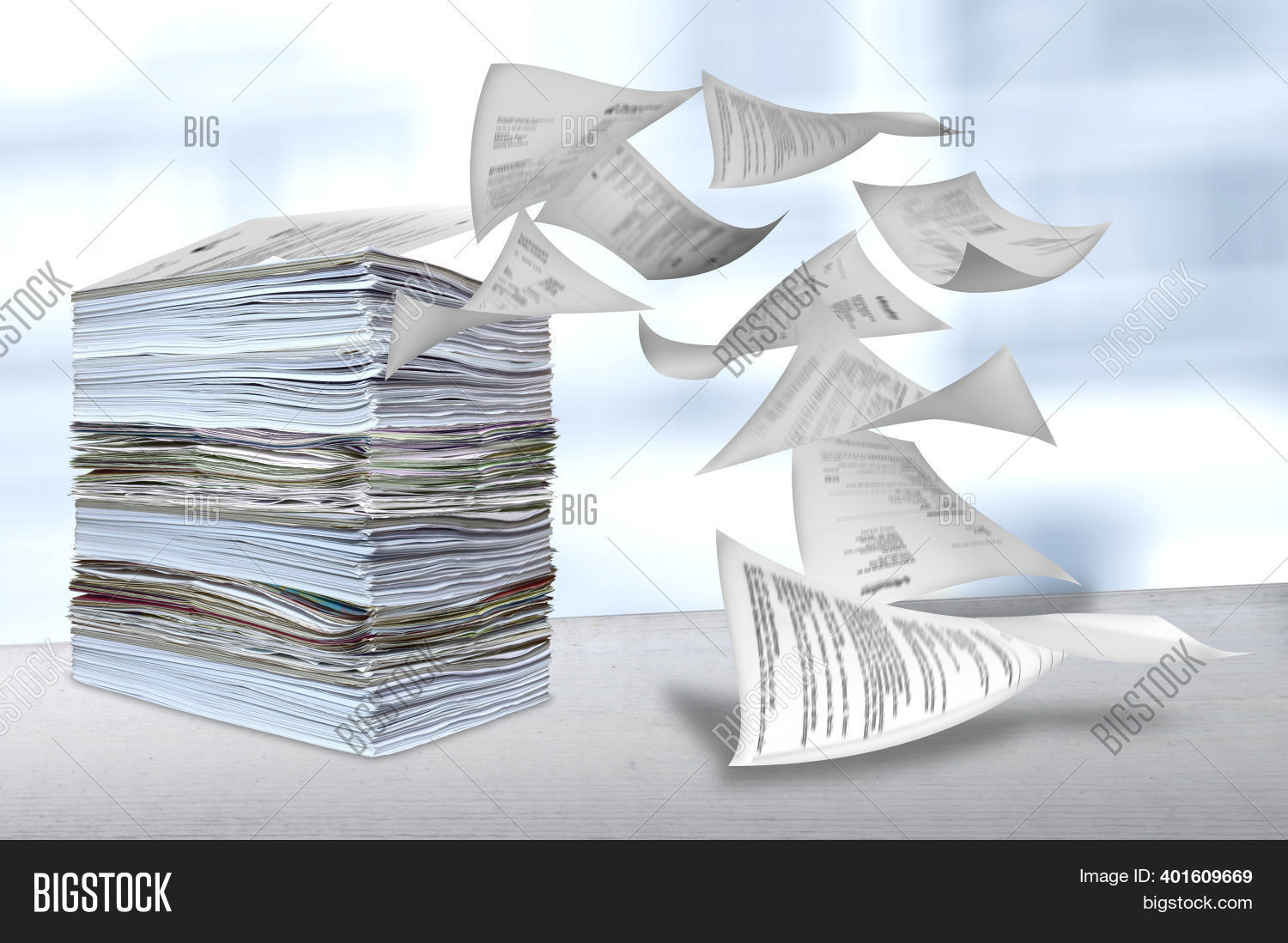 Big Pile Paper Being Image & Photo (Free Trial) | Bigstock