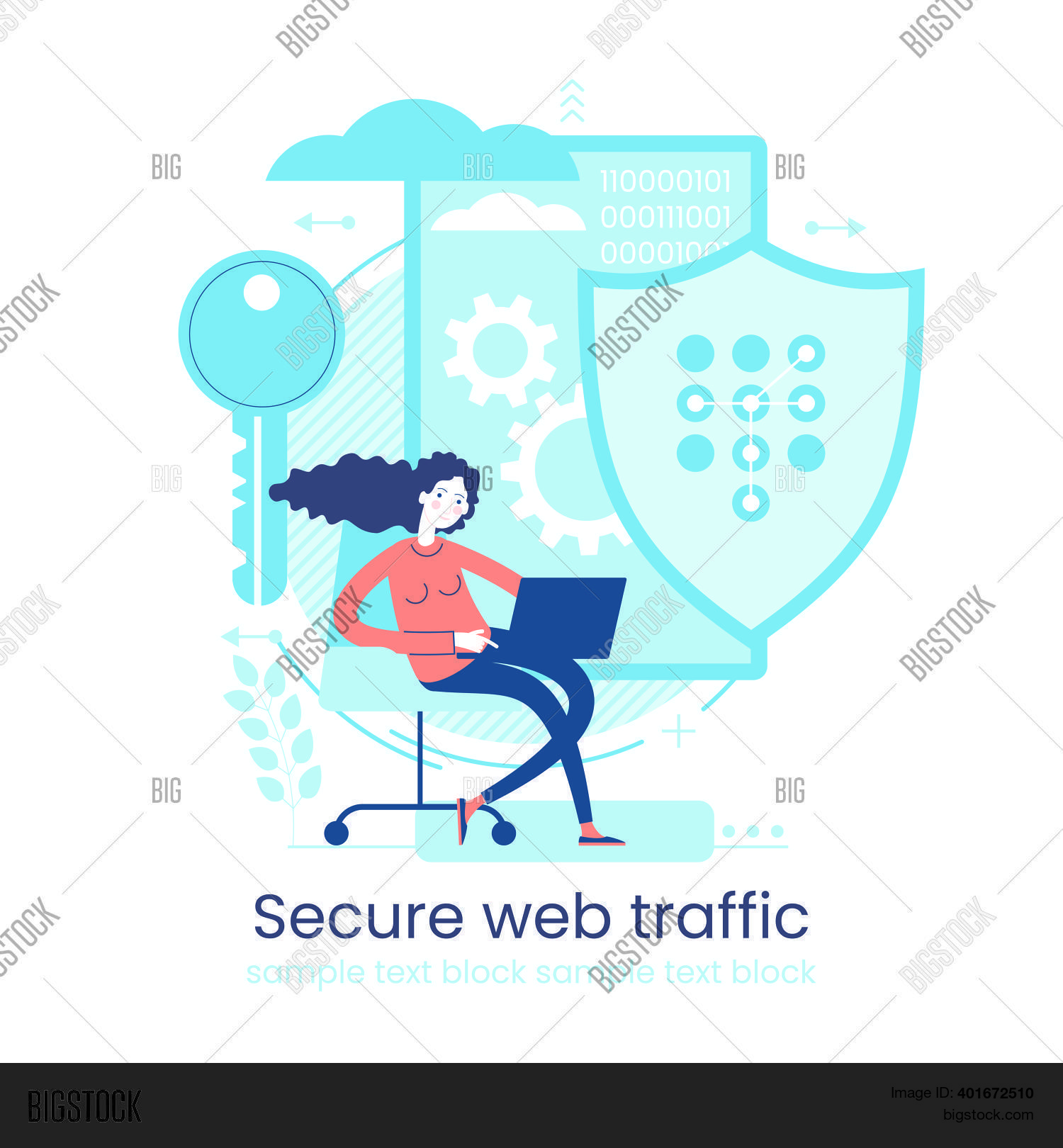 Secure Data Vector & Photo (Free Trial) | Bigstock