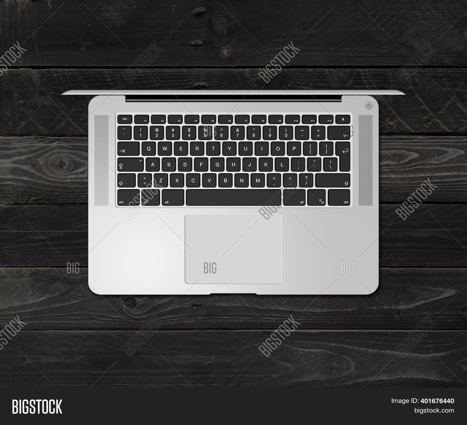 Open Laptop Top View Image & Photo (Free Trial) | Bigstock