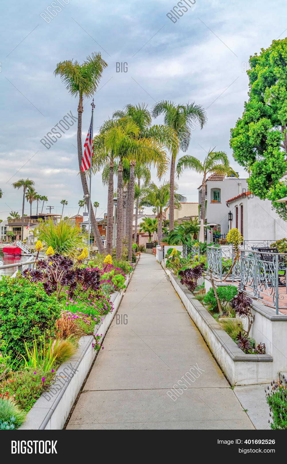 Paved Walkway Along Image & Photo (Free Trial) | Bigstock