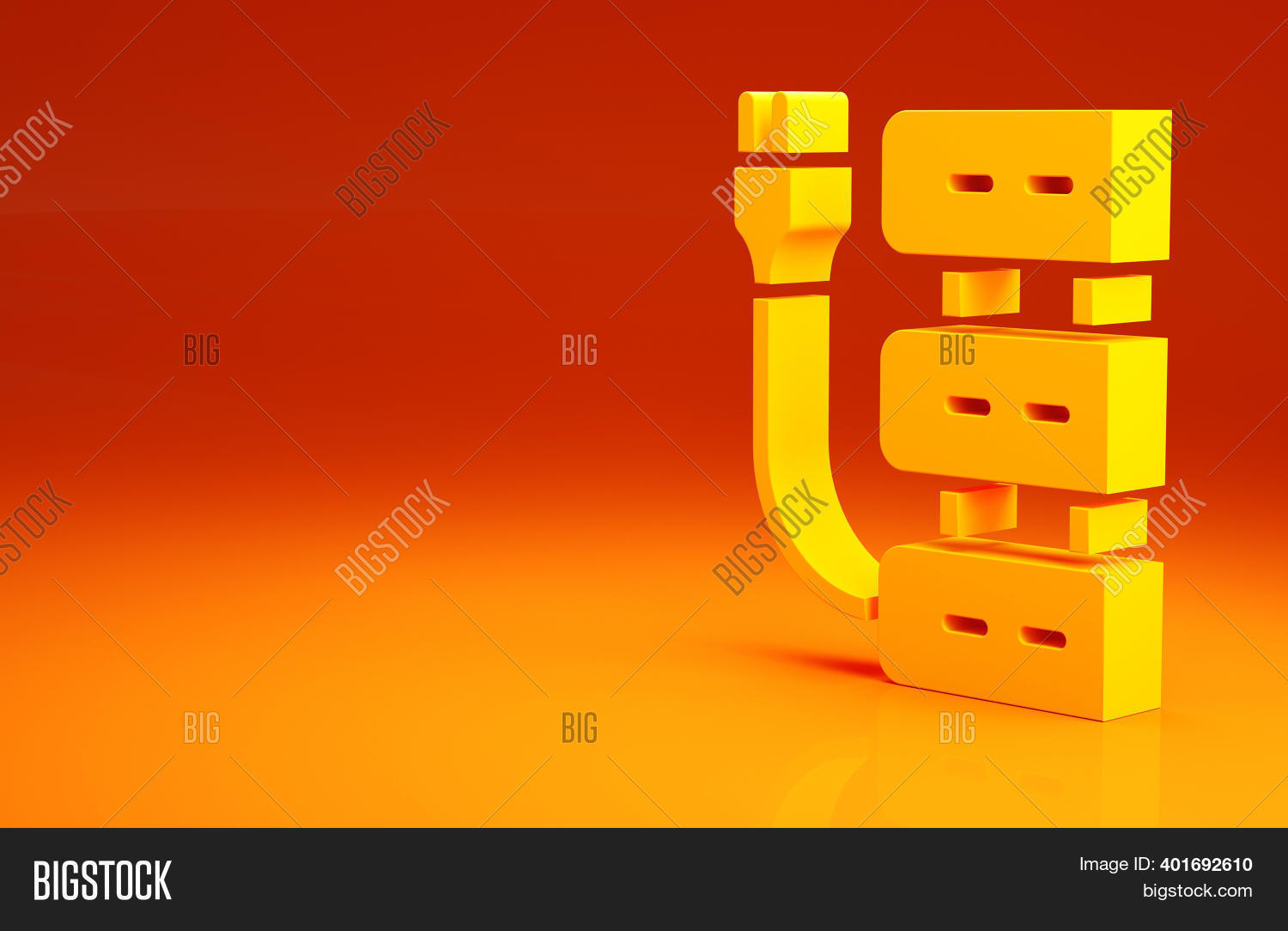 Yellow Server Icon Image & Photo (Free Trial) | Bigstock