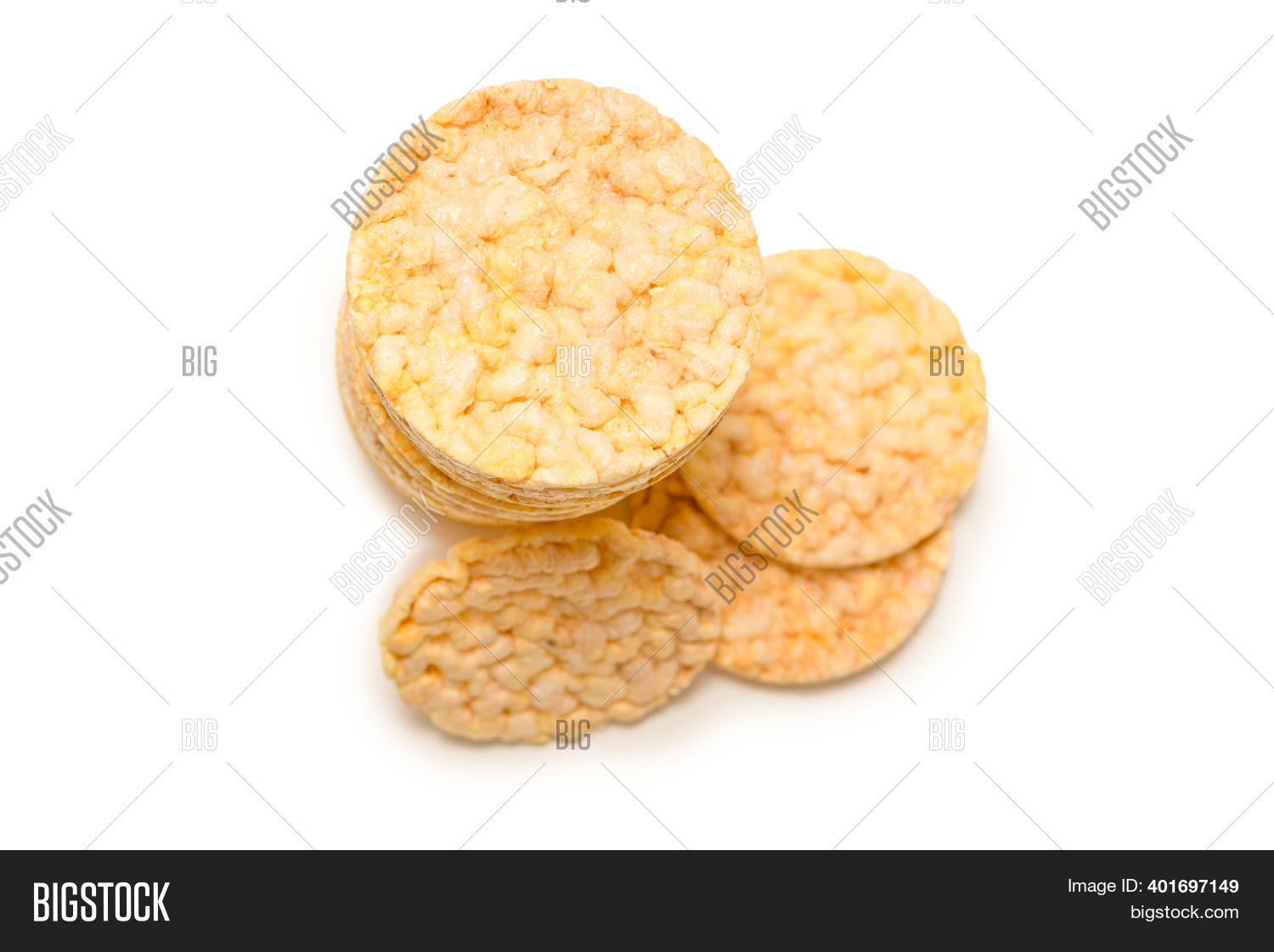 Rice Wafer Isolated On Image & Photo (Free Trial) | Bigstock