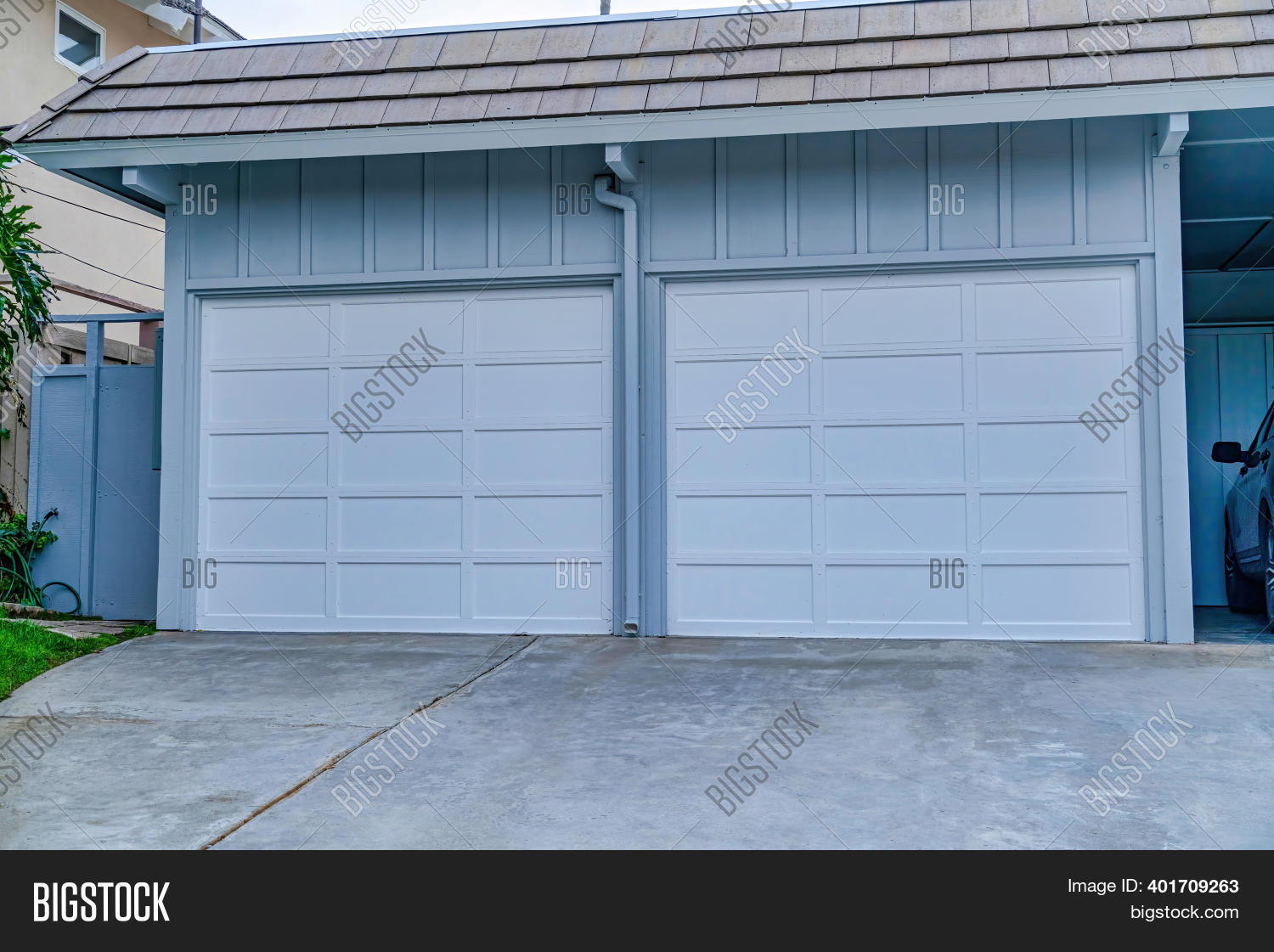 Two Door Garage Image & Photo (Free Trial) | Bigstock