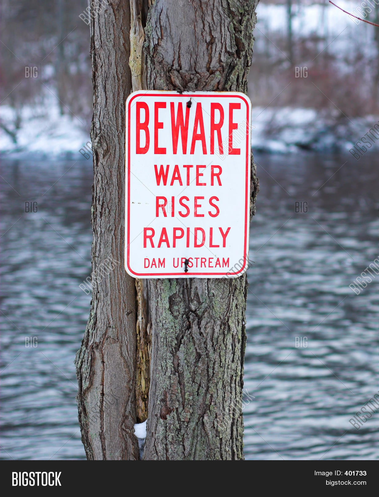 Dam Warning Sign Image & Photo (Free Trial) | Bigstock