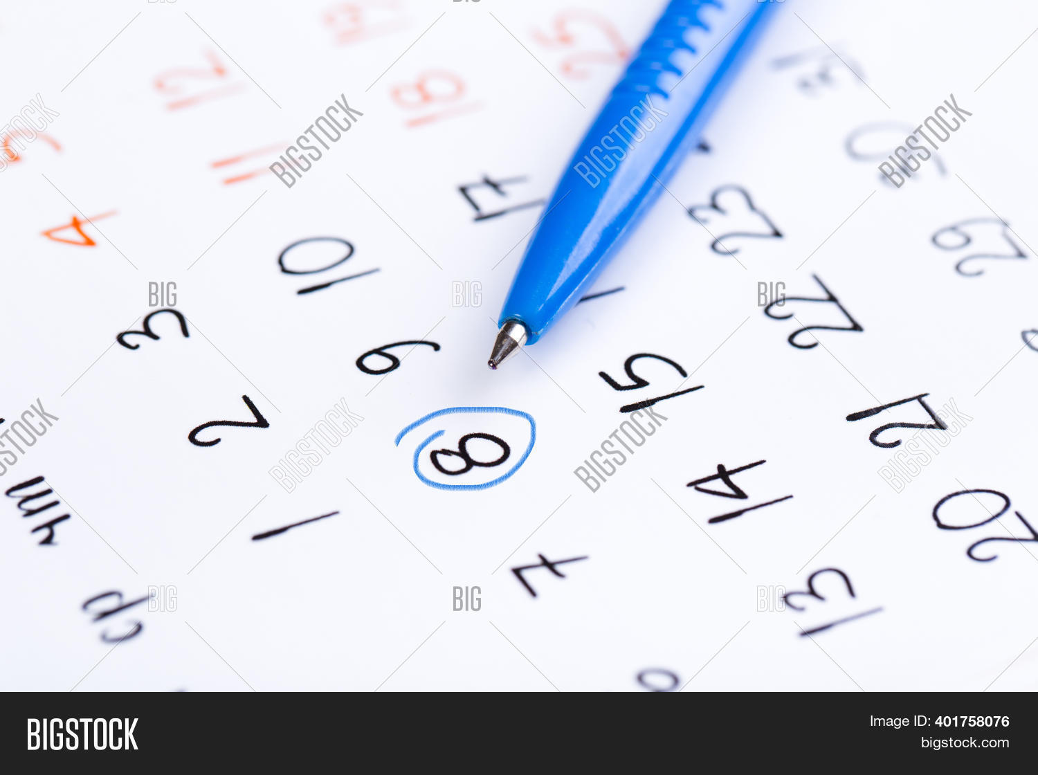 White Calendar Page Image & Photo (Free Trial) | Bigstock