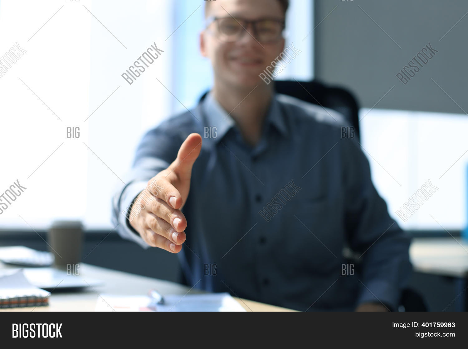 Businessman Open Hand Image & Photo (Free Trial) | Bigstock