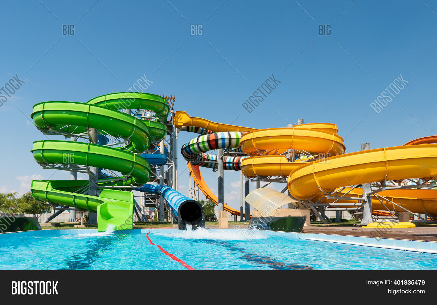 Aquapark Slides Pool. Image & Photo (Free Trial) | Bigstock