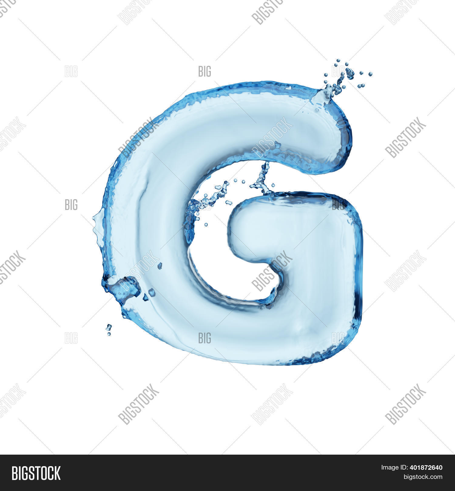 Letter G Blue Water Image & Photo (Free Trial) | Bigstock