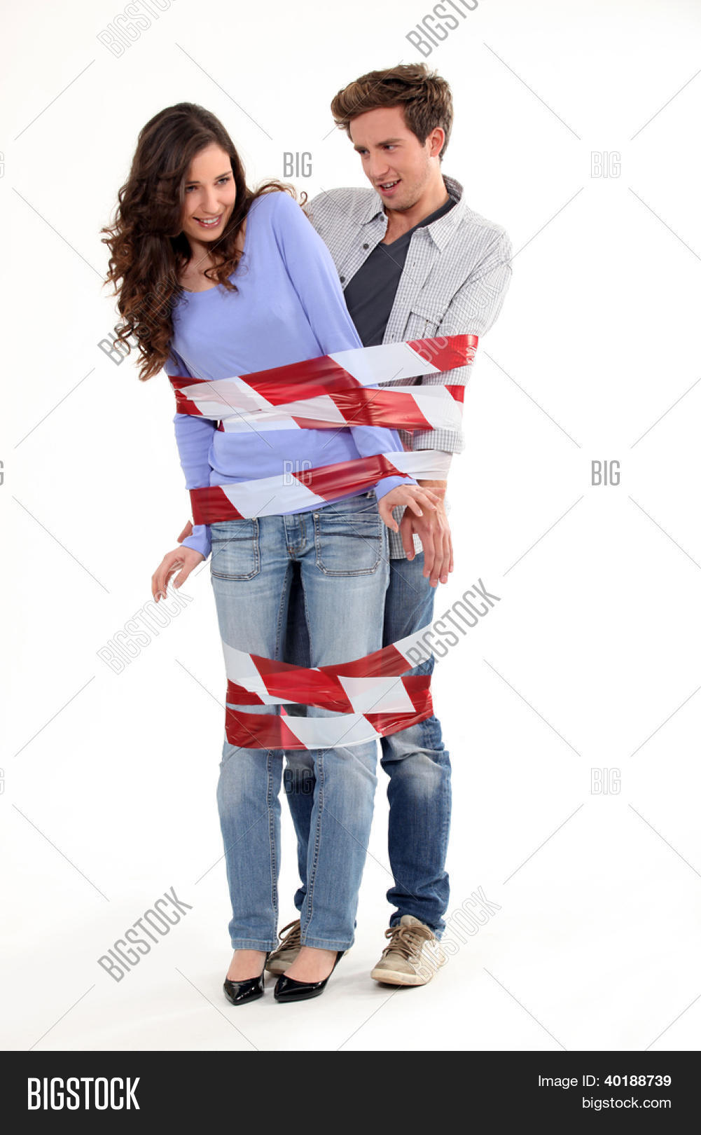 Couple Tied Together Image & Photo (Free Trial) | Bigstock