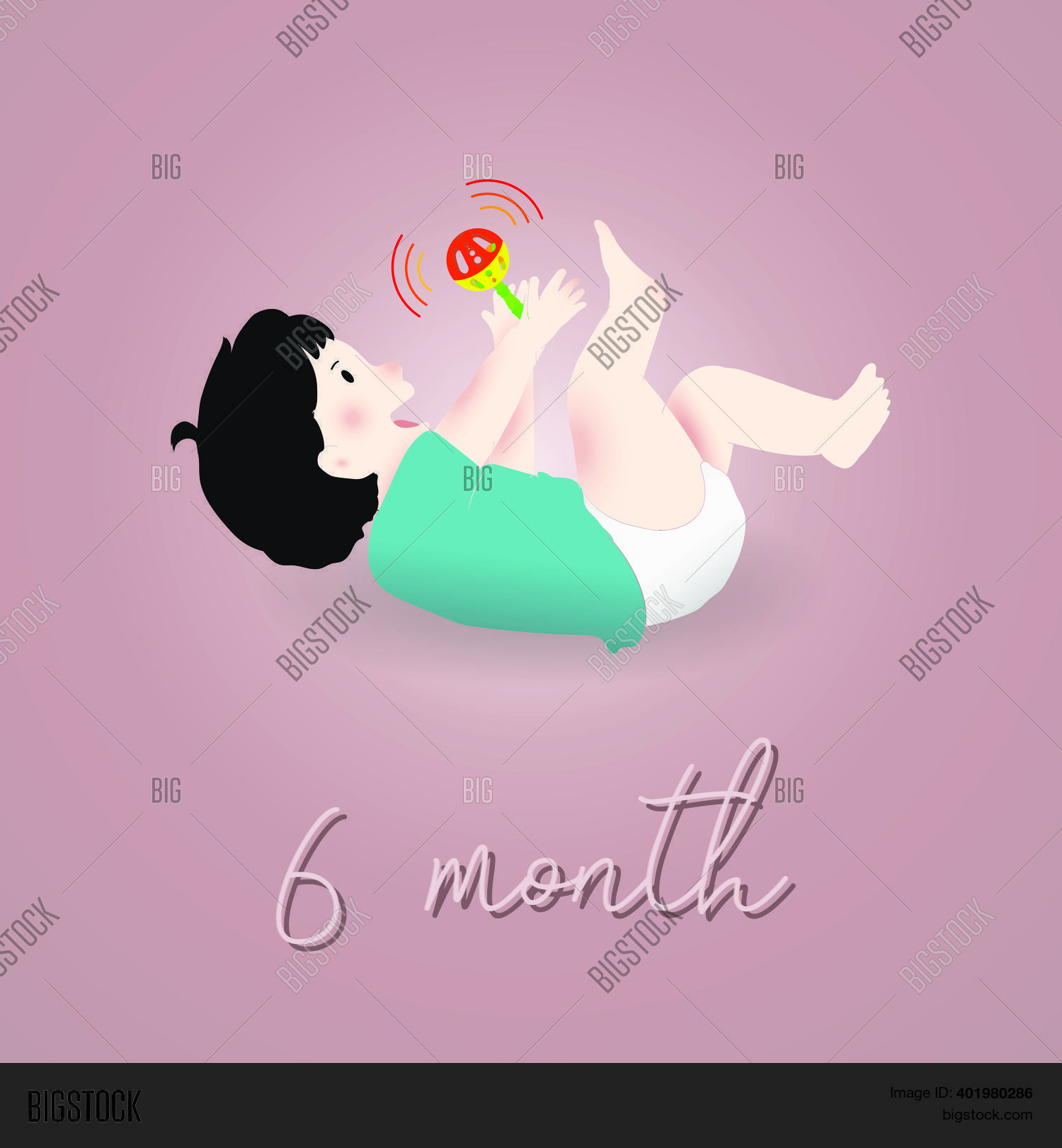 Illustration Infant 6 Vector & Photo (Free Trial) | Bigstock