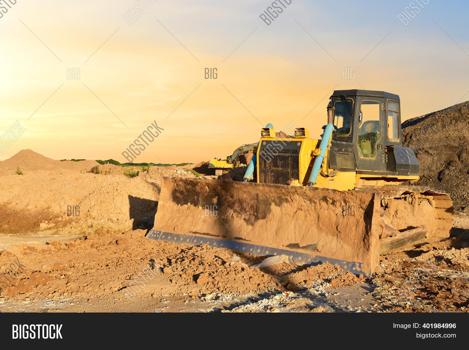 Dozer On Earthmoving Image & Photo (Free Trial) | Bigstock