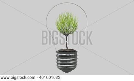 Light Bulb Tree Inside Image & Photo (Free Trial) | Bigstock