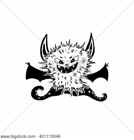 Funny Evil Monster. Vector & Photo (Free Trial) | Bigstock