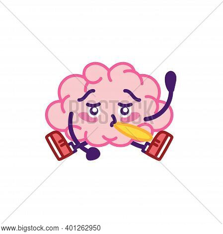 Isolated Tired Brain Vector & Photo (Free Trial) | Bigstock