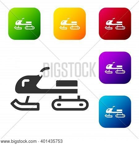 Black Snowmobile Icon Vector & Photo (Free Trial) | Bigstock