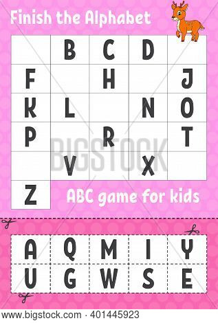 Finish Alphabet. Abc Vector & Photo (Free Trial) | Bigstock