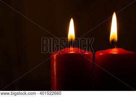 Two Candle. Candle. Image & Photo (Free Trial) | Bigstock