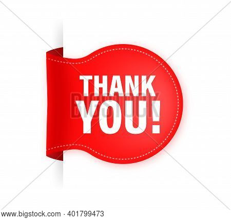 Thank You Red Ribbon Vector & Photo (Free Trial) | Bigstock