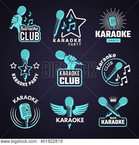 Karaoke Badges. Vector & Photo (Free Trial) | Bigstock