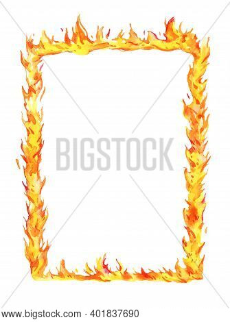 Rectangular Frame Fire Image & Photo (Free Trial) | Bigstock