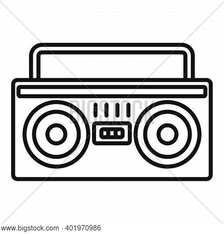 Boombox Icon. Outline Vector & Photo (Free Trial) | Bigstock