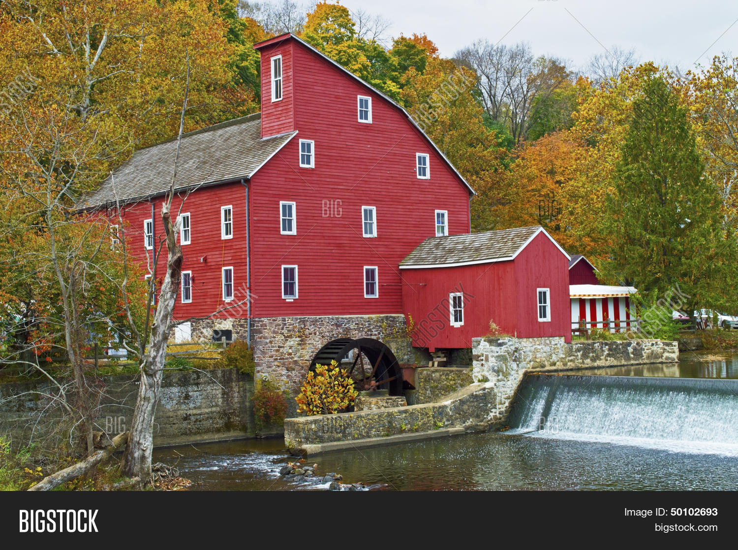 Historic Red Mill Image & Photo (Free Trial) | Bigstock