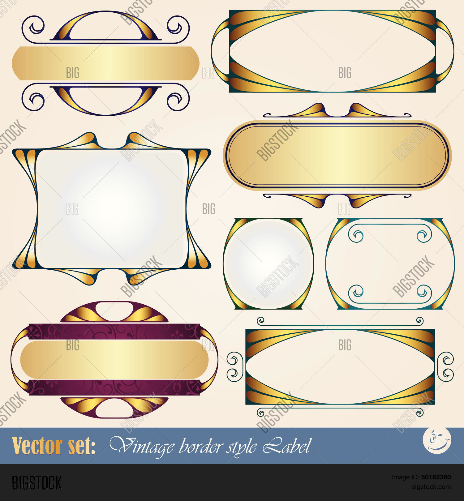 Border Style Labels Vector & Photo (Free Trial) | Bigstock